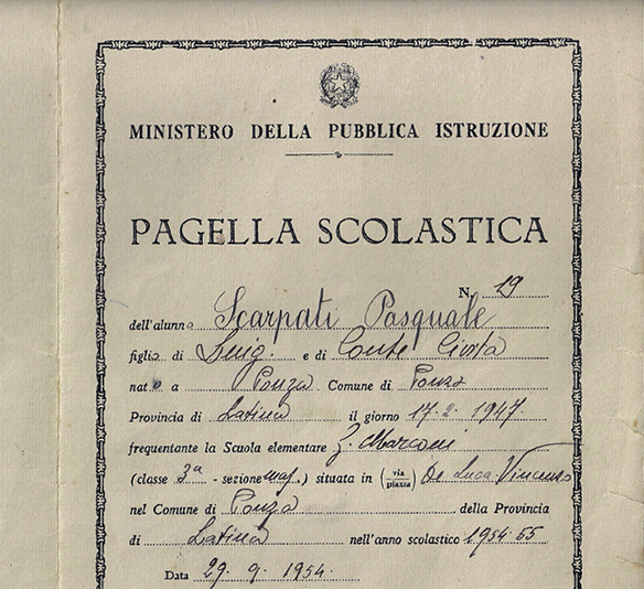 I miei primi... dieci anni (2). Le pagelle - Ponza Racconta